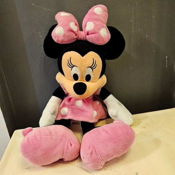 Disney | Toys | Disney Minnie Mouse Pink And White Polka Dot | Poshmark